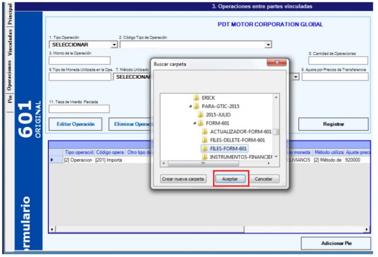Formulario 601 Partes Vinculadas - Bolivia Impuestos Blog