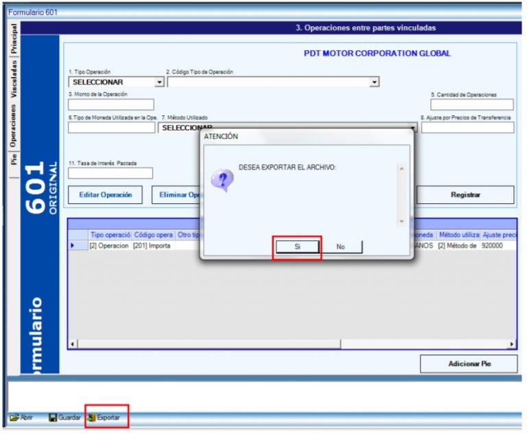 Formulario 601 Partes Vinculadas - Bolivia Impuestos Blog
