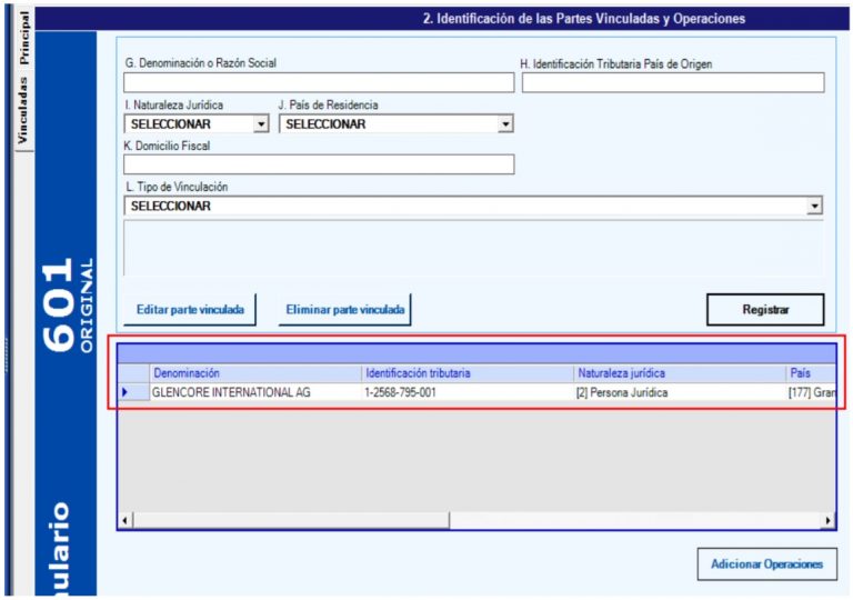 Formulario 601 Partes Vinculadas - Bolivia Impuestos Blog