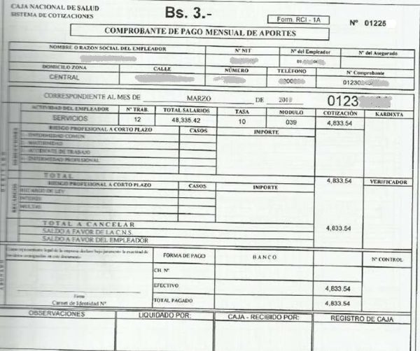 Aporte Caja Nacional de Salud ¿10% del básico o total ganado? - Bolivia ...