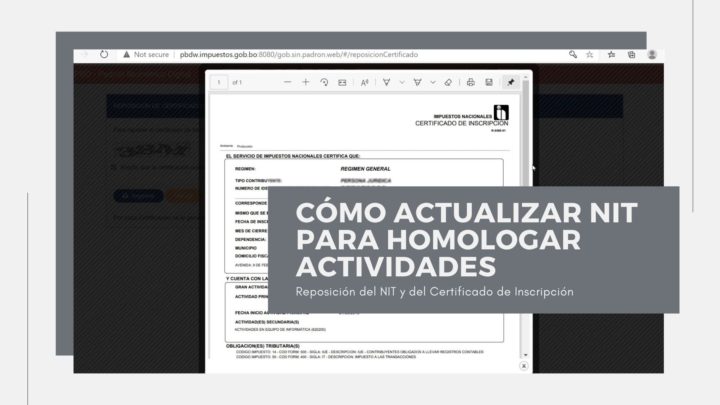 lista de actividades nit Archivos - Bolivia Impuestos Blog