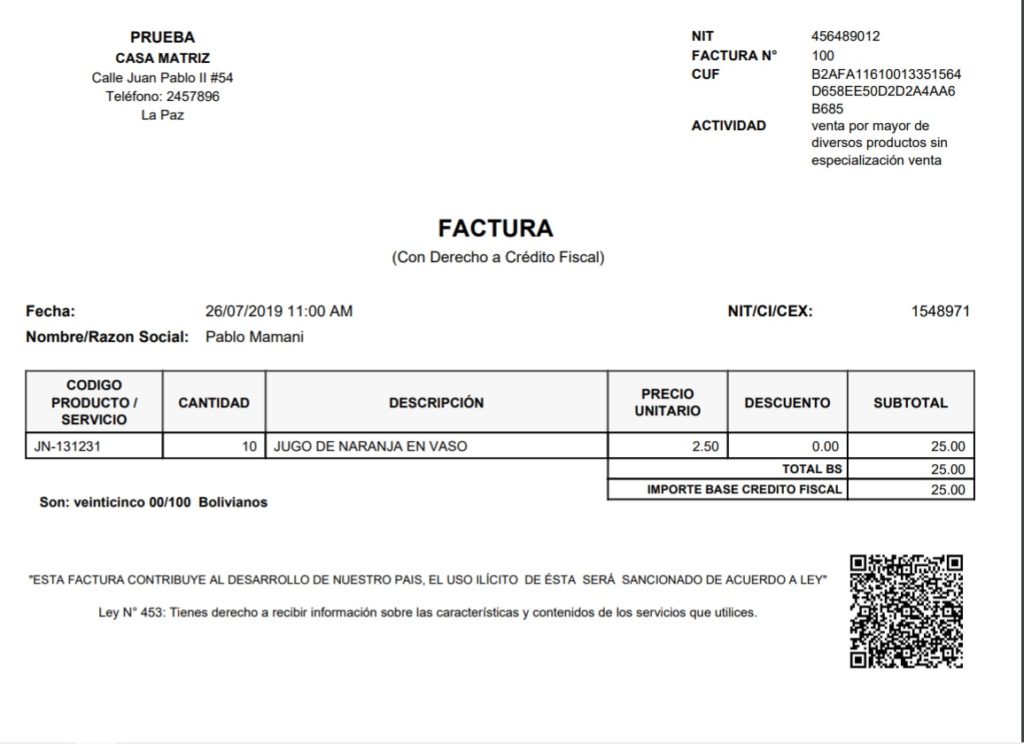 Código CUF en el Libro de compras - Bolivia Impuestos Blog