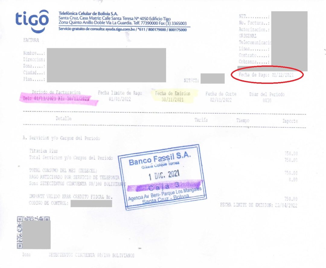 Registro de facturas de Servicios Básicos RCV - Bolivia Impuestos Blog