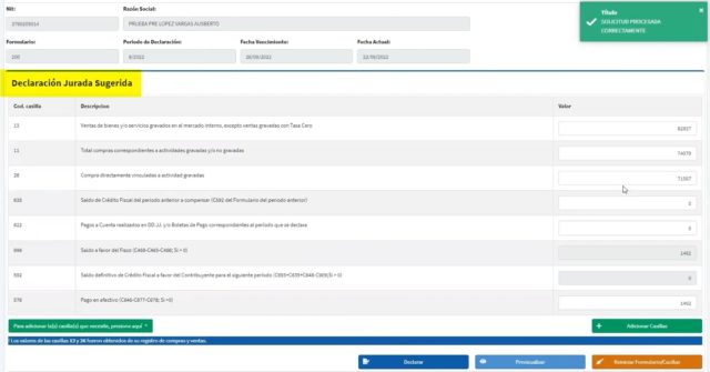 Formulario 200 y 400 versión 5 - Bolivia Impuestos Blog