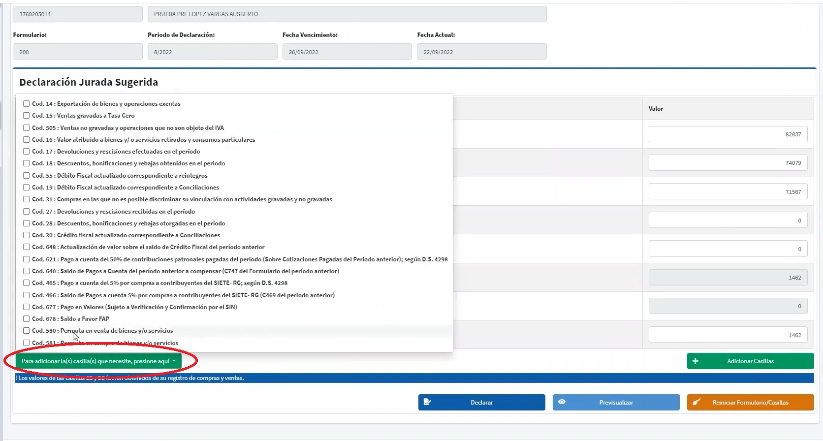 Formulario 200 y 400 versión 5 – Bolivia Impuestos Blog