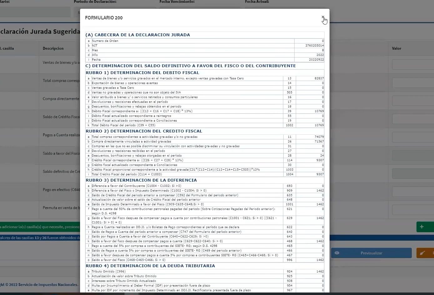 Formulario 200 y 400 versión 5 - Bolivia Impuestos Blog