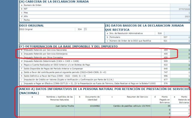 Formulario 604 v3 RC IVA retenciones - Bolivia Impuestos Blog