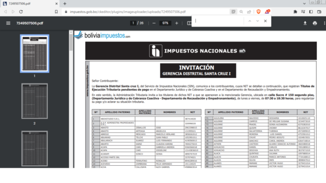 ¿Cómo saber mi deuda tributaria en Bolivia?