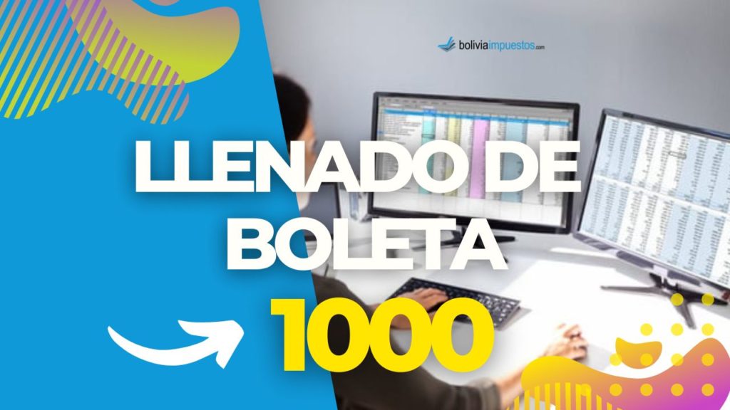 LLENADO DE BOLETA 1000 : Pasos sencillos para tus pagos