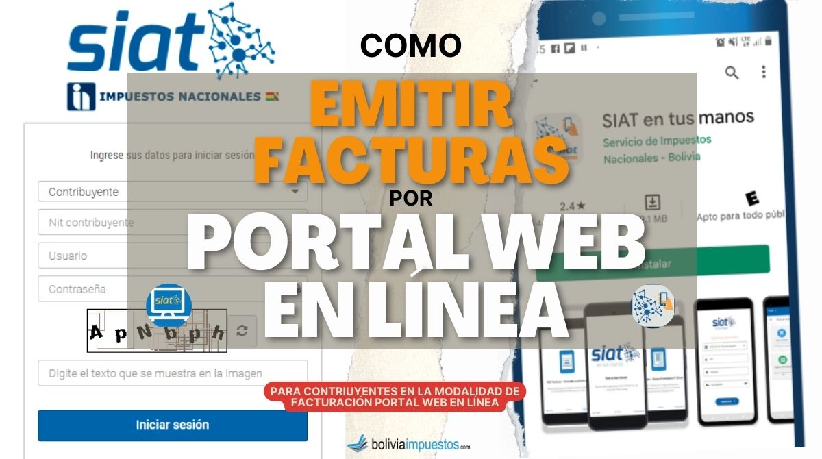 Como emitir facturas en Línea por portal web en línea