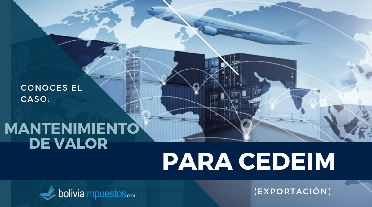 Caso mantenimiento de valor para CEDEIM