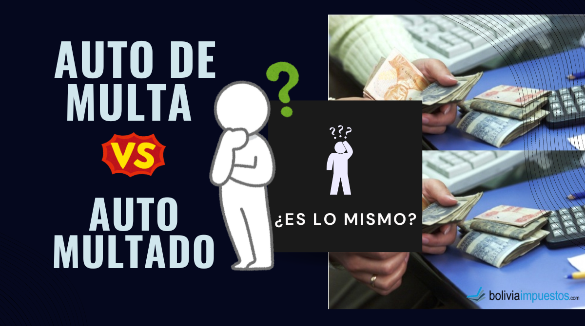 Un auto de multa es lo mismo que un auto multado?